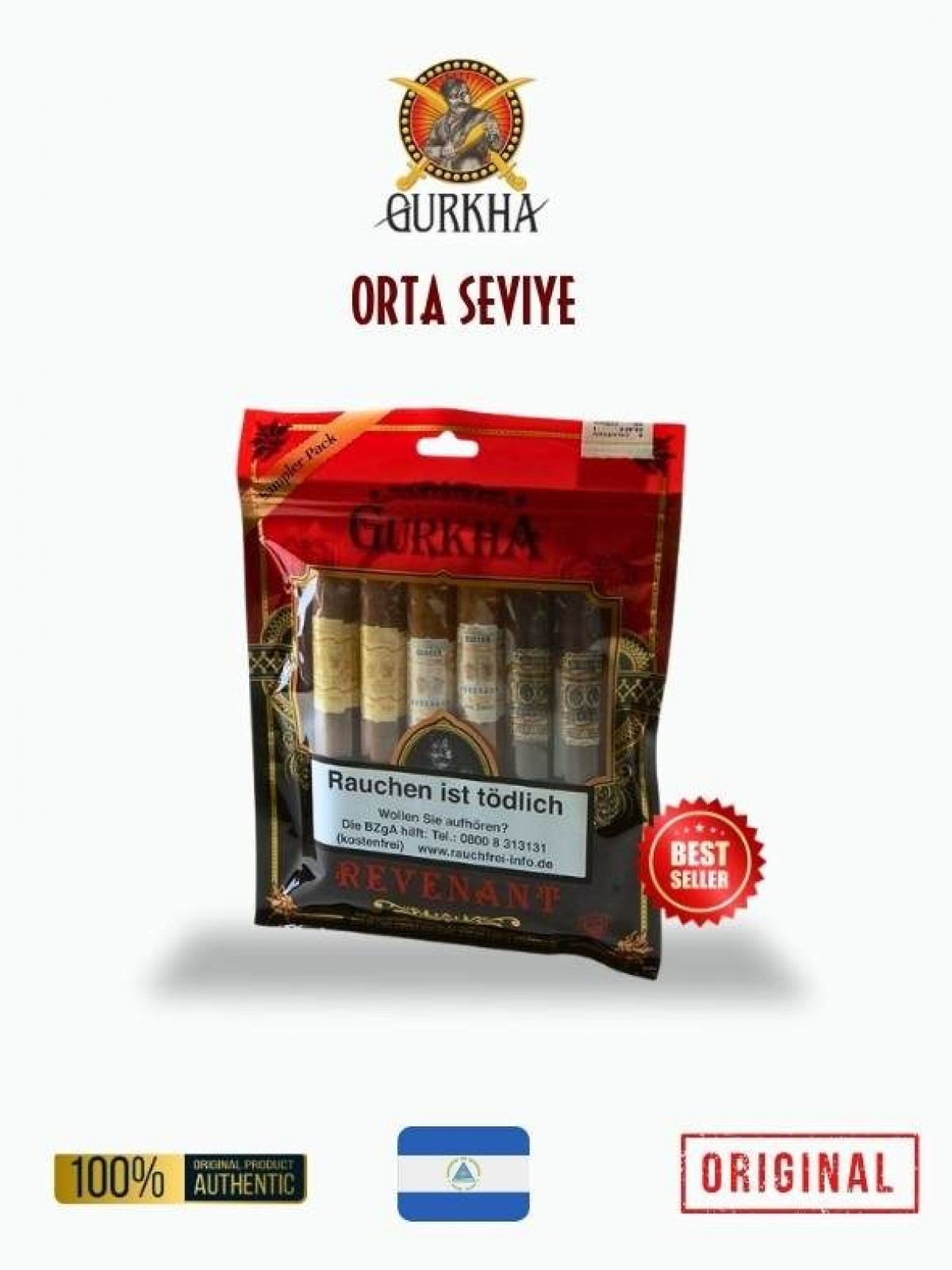 gurkha sample Revenant red 6'lı-premium puronun keyfini çıkarın