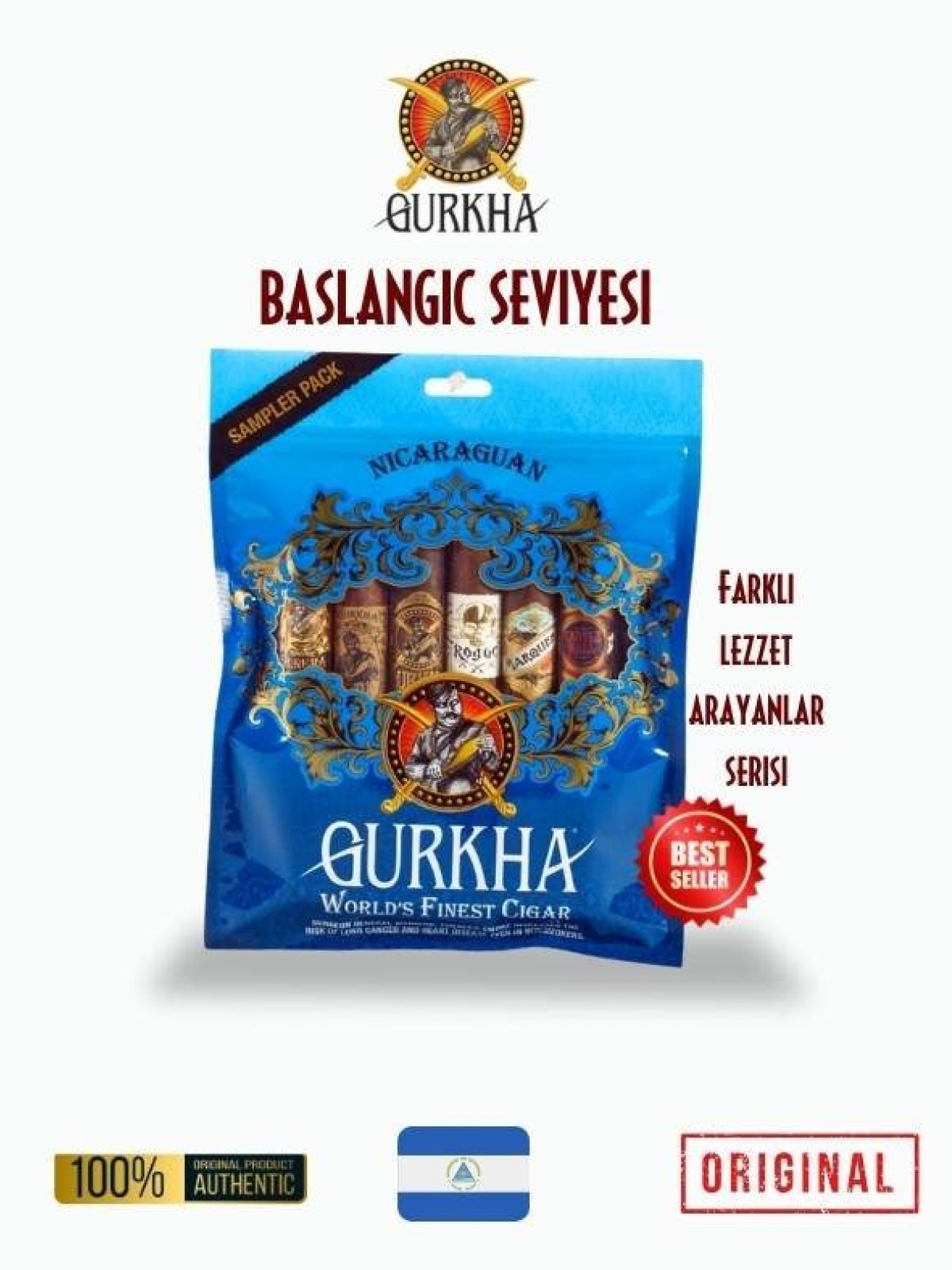 gurkha sample pack blue 6'lı-premium puronun keyfini çıkarın